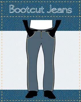 Bootcut Jeans Herrenjeans