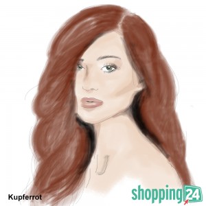 Illustration von Frau mit Kupferrotem Haar
