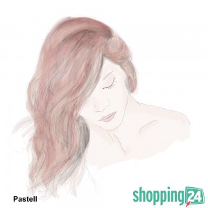 Illustration von Frau mit Pastellfarbigem Haar